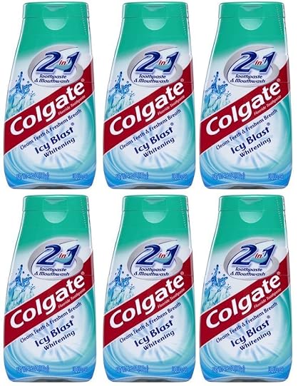 Amazon.com : Colgate 2 in 1 Toothpaste Mouthwash Whitening 4.6 Tubes ...