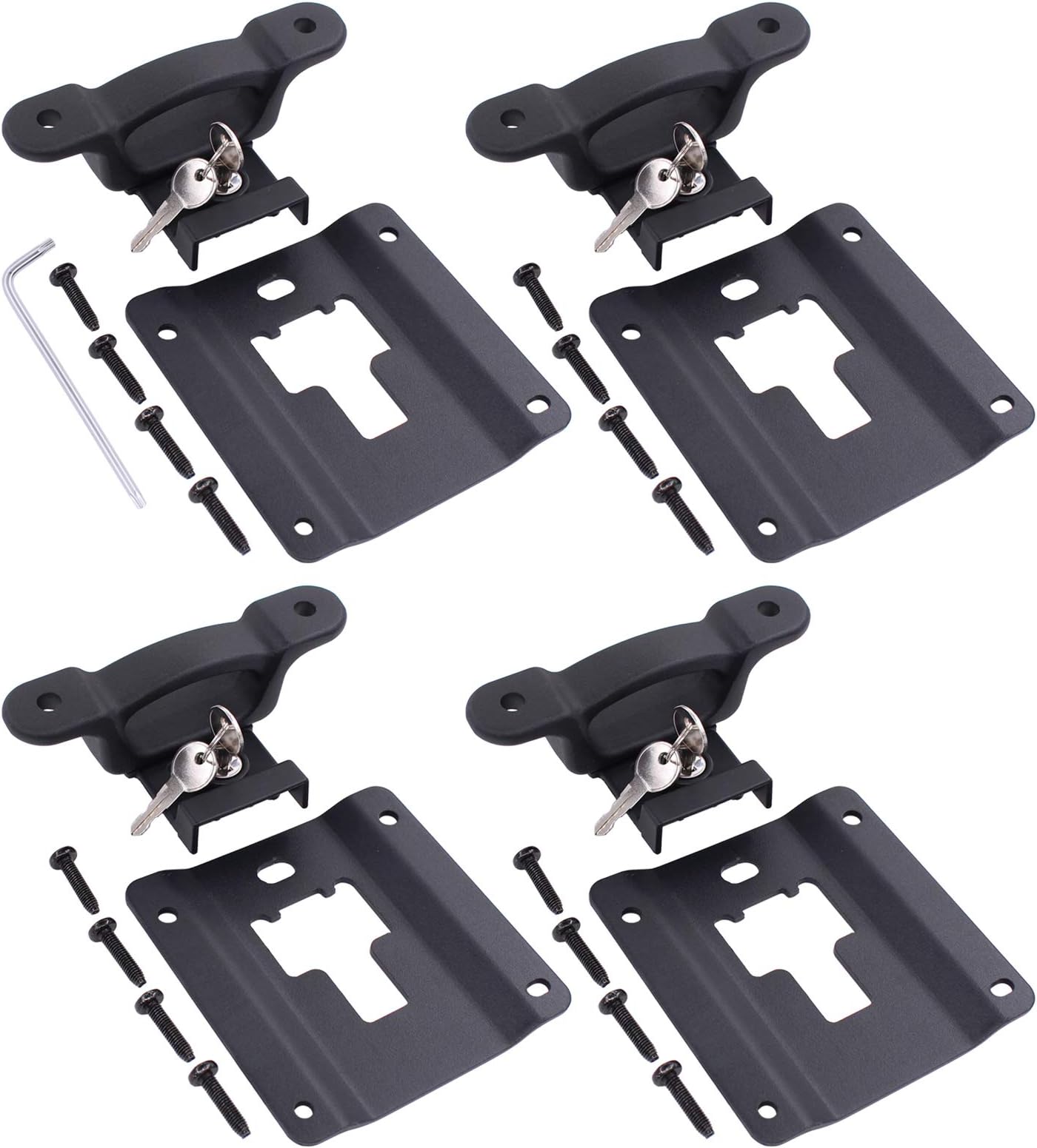 Amazon.com: NewYall Pack of 4 Truck Bed Cleats Tie Down Anchors and ...