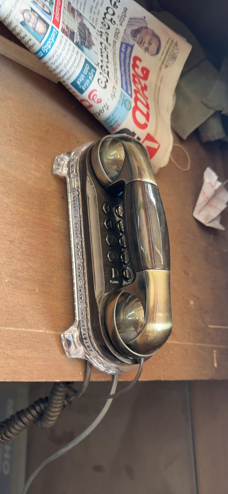 ATHA Landline Telephone with LED Indication | Corded Landline Telephone ...