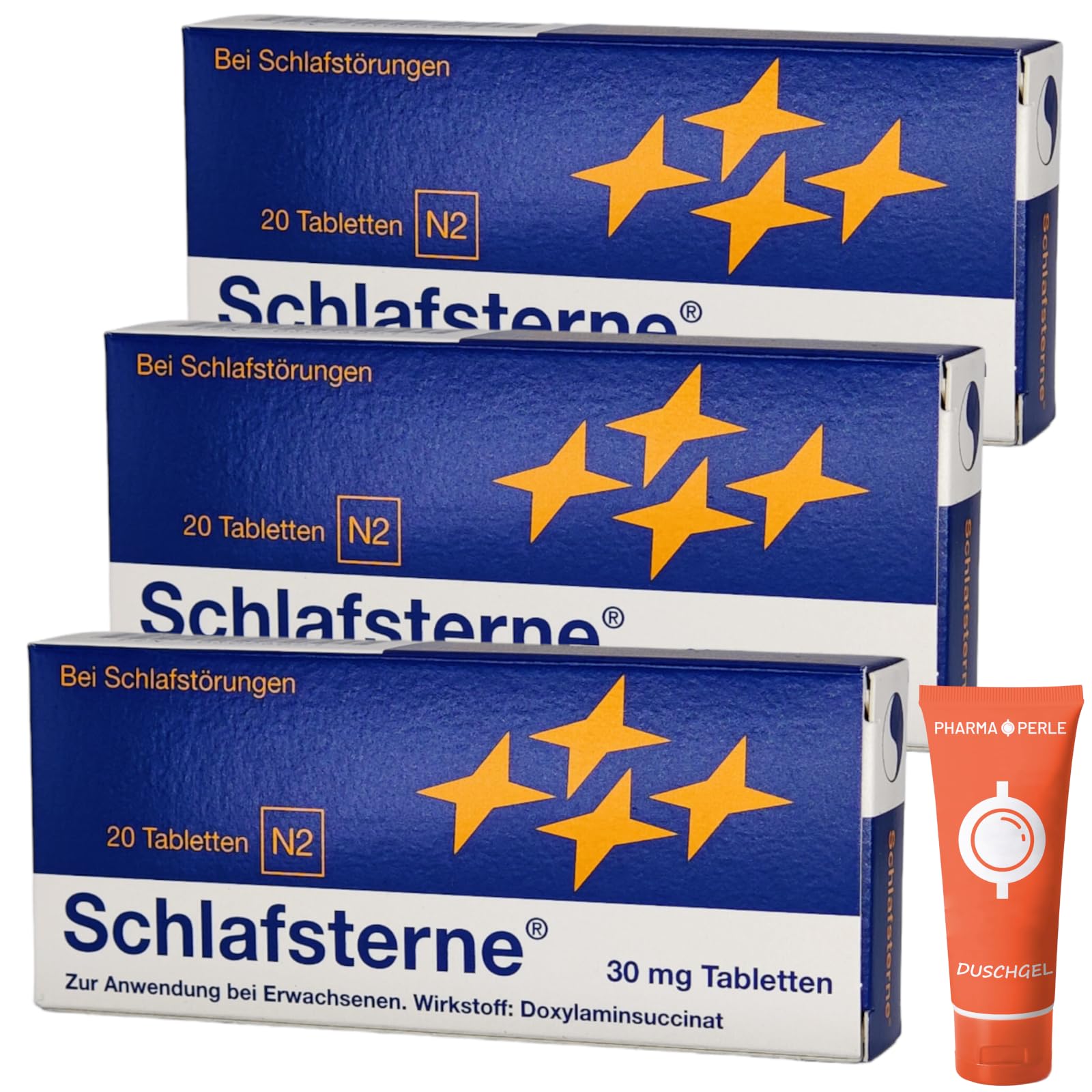 Schlafsterne 3 x 20 Tabletten mit Doxylamin bei Schlafstörungen I ...