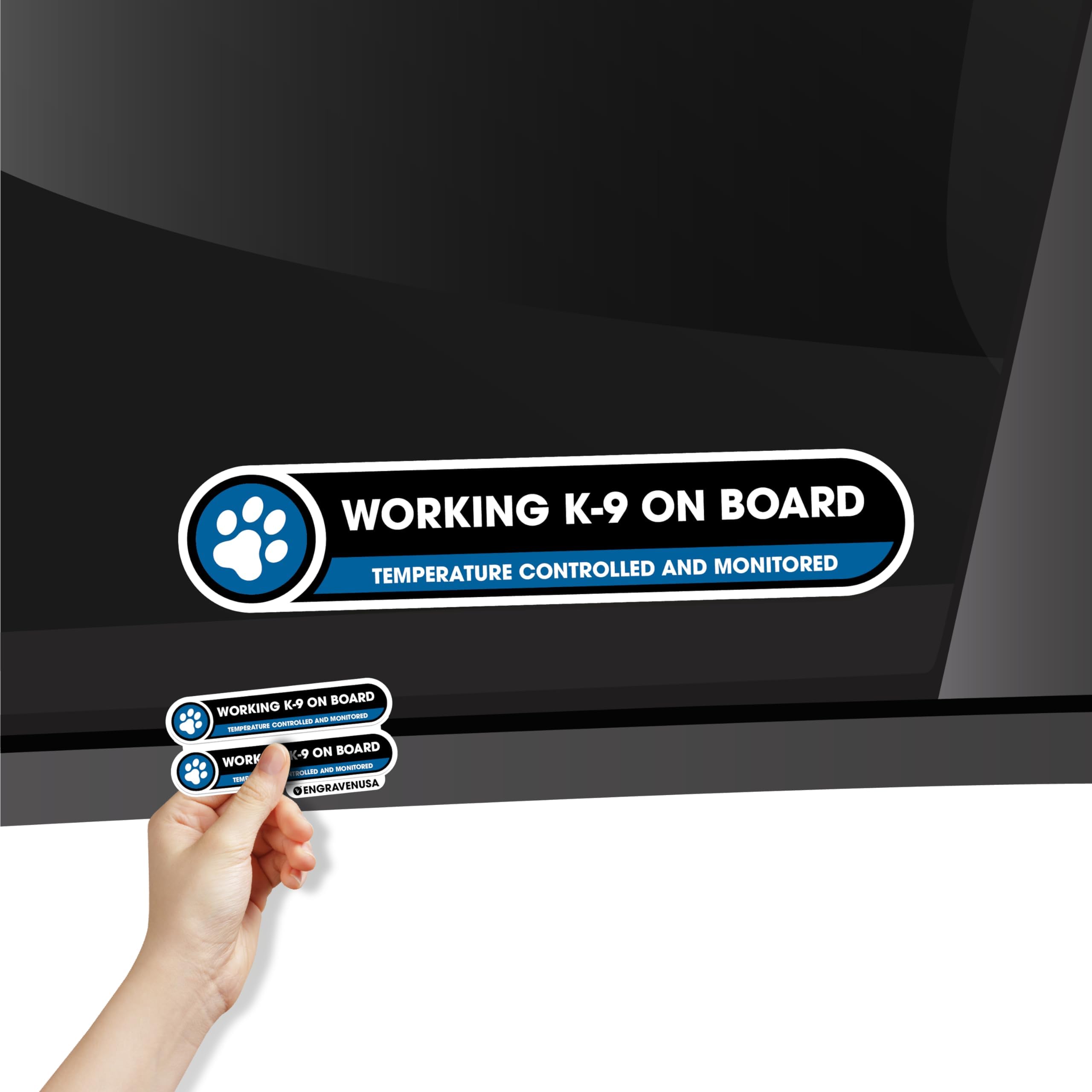 Amazon.com - Caution K9 Decals and Stickers for Vehicles and Cars ...