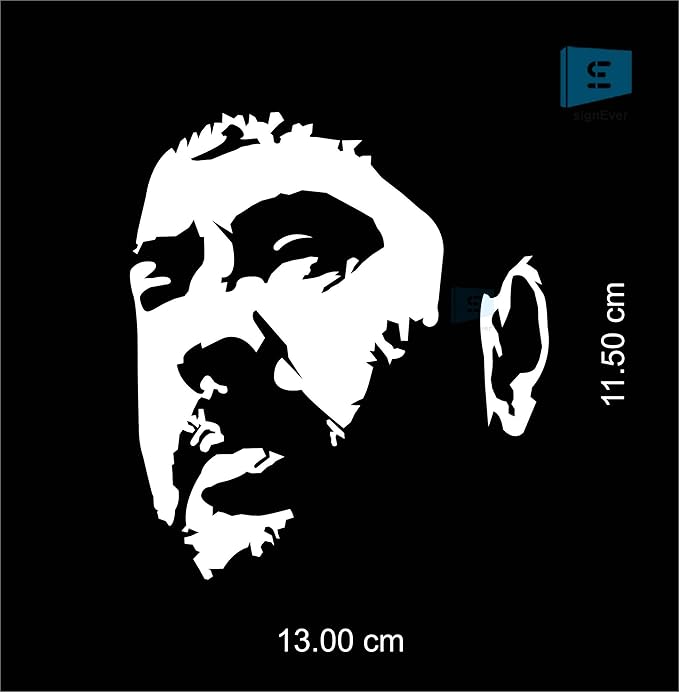 SIGN EVER Actors Mammootty Stickers for Car Bike Wall Color-White L x H ...