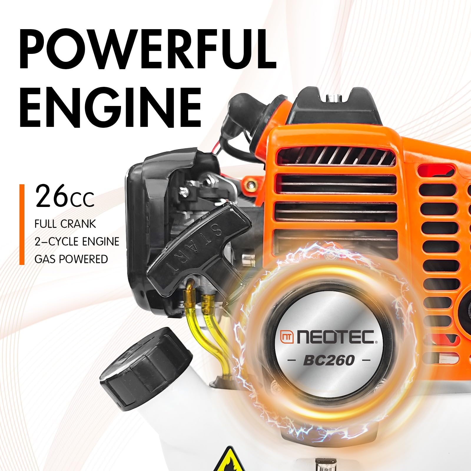 Snapklik.com : Gas-Weed-Wacker, 26CC Weed Eater Gas Powered, 2-Cycle ...