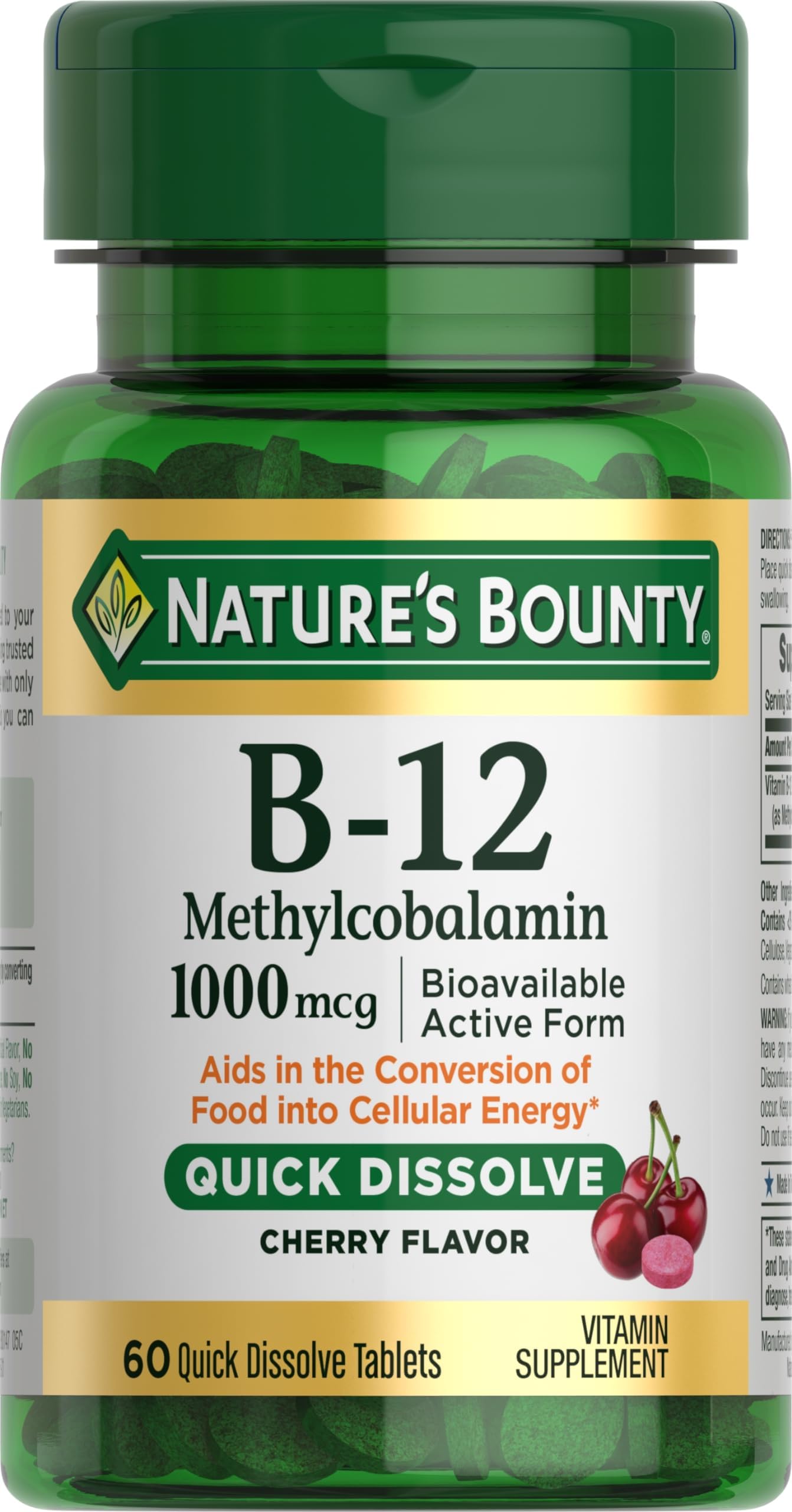 Amazon.com: NOW Supplements, Methyl B-12 5000mcg,Methylcobalamin ...