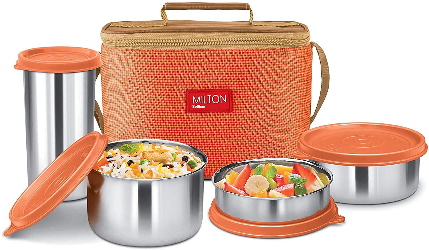 Buy Milton Delicious Combo Stainless Steel Insulated Tiffin, Set of 3 ...