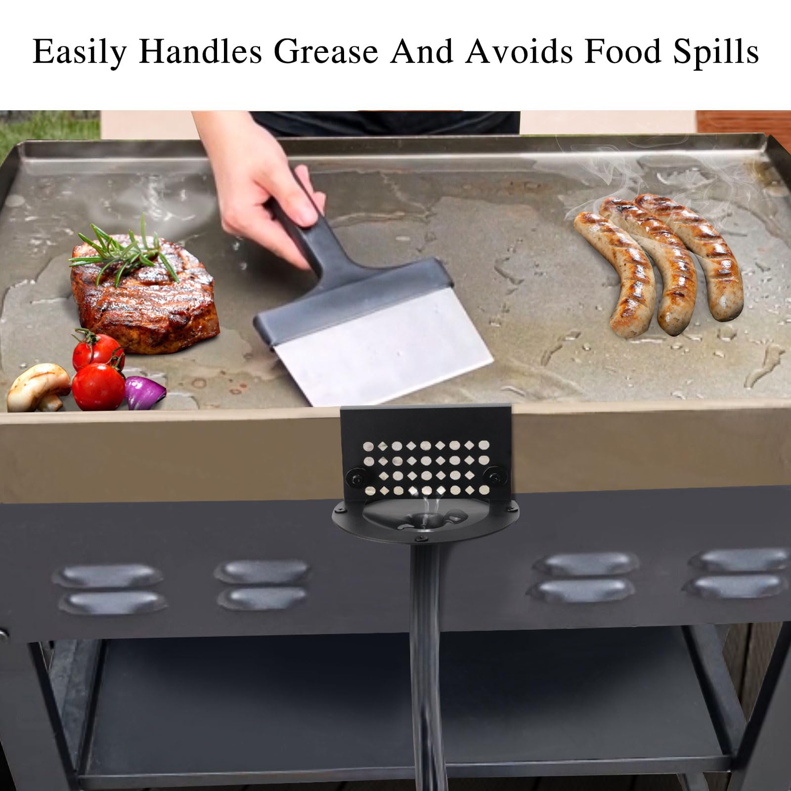 Snapklik.com : Grease Catcher For Blackstone Grill - Rear Grease ...