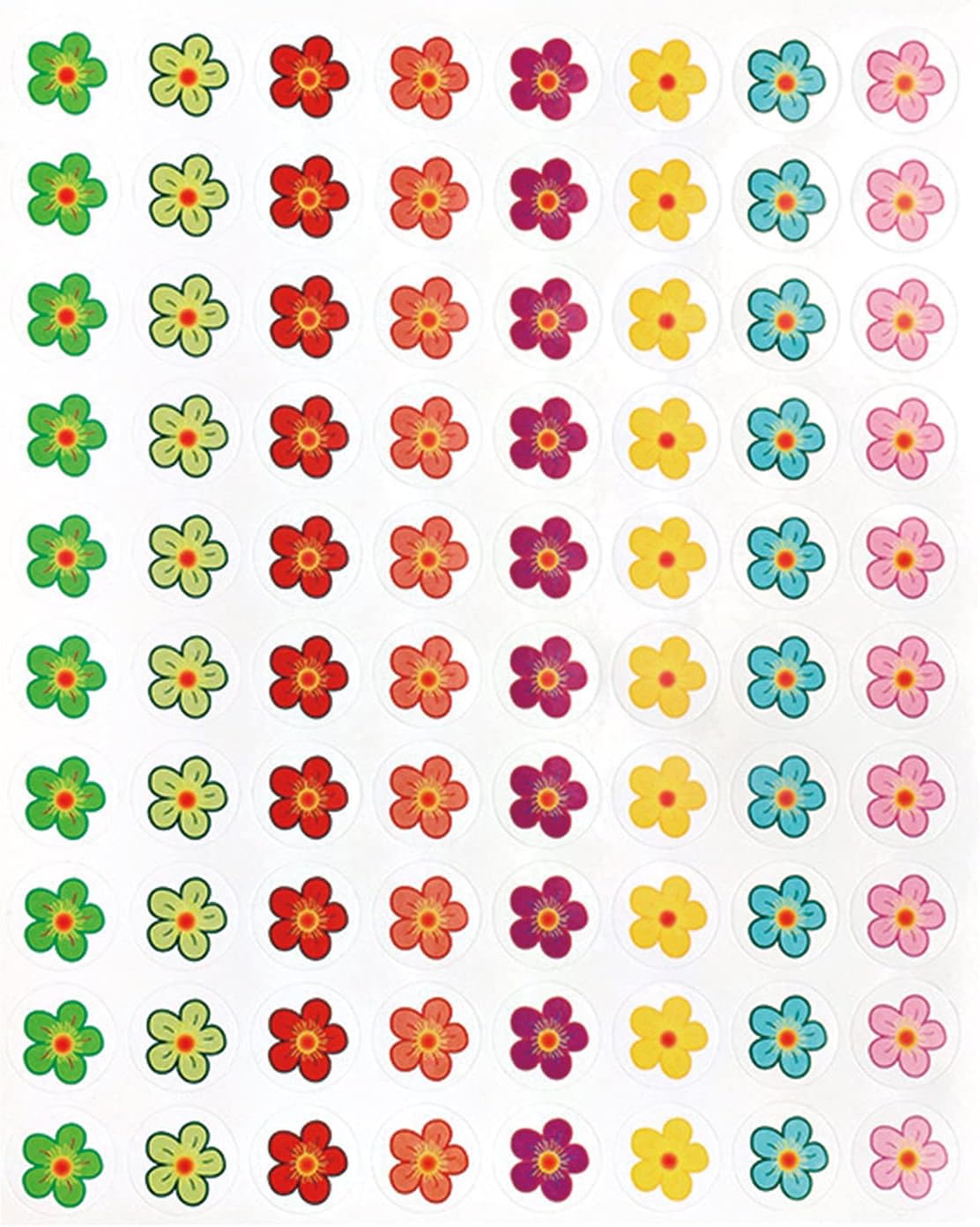 Amazon.com: 12 Sheets Mini Flower Stickers Small Reward Stickers for ...