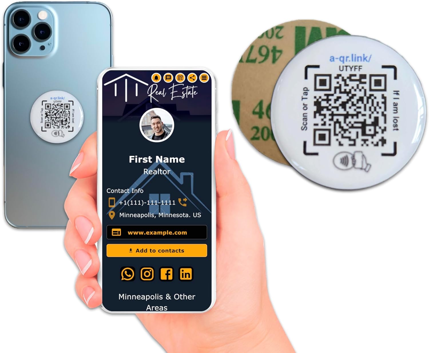 Amazon.com: NFC/QR Smart Dot Tag - Tap or Scan for Instant Digital ...