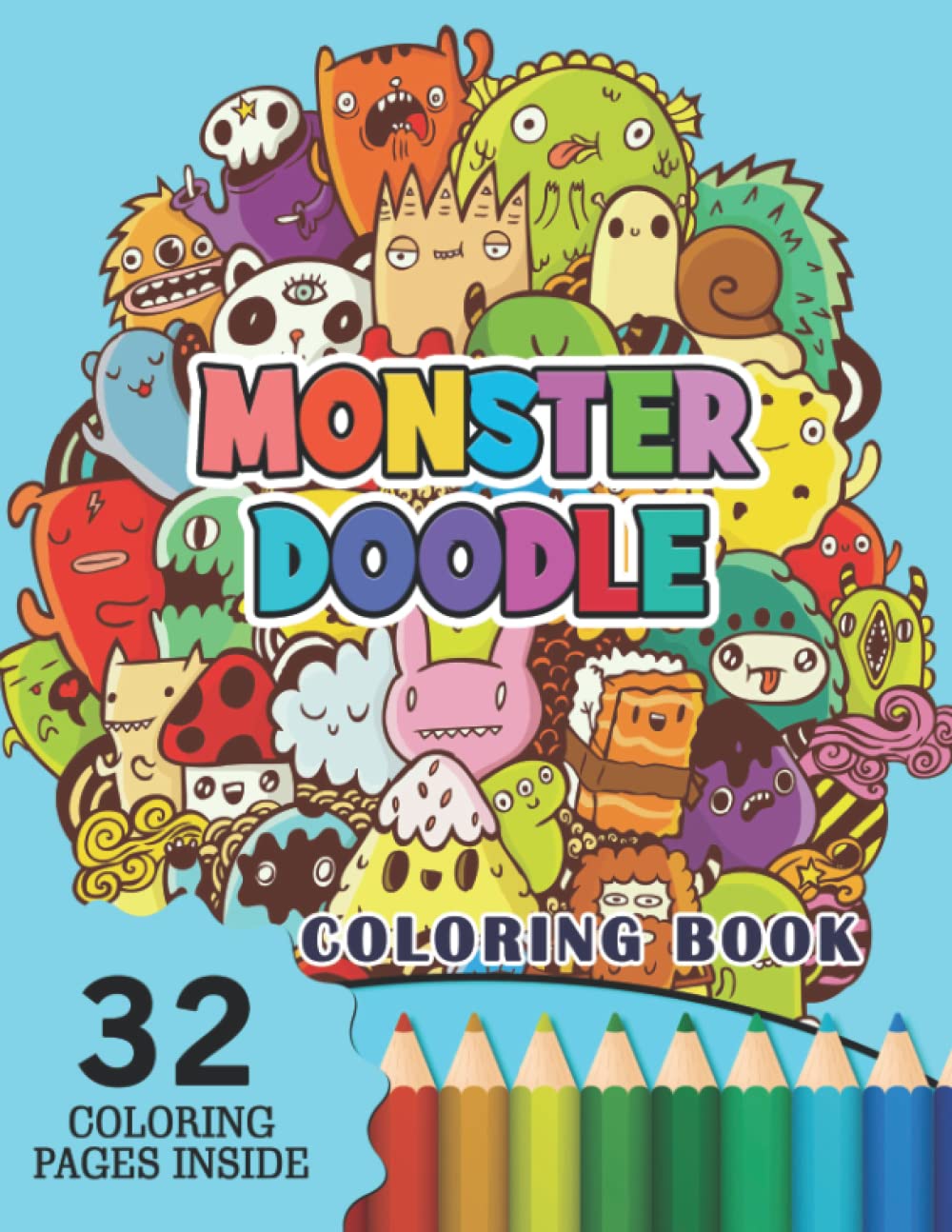 Monster Doodle Coloring Page