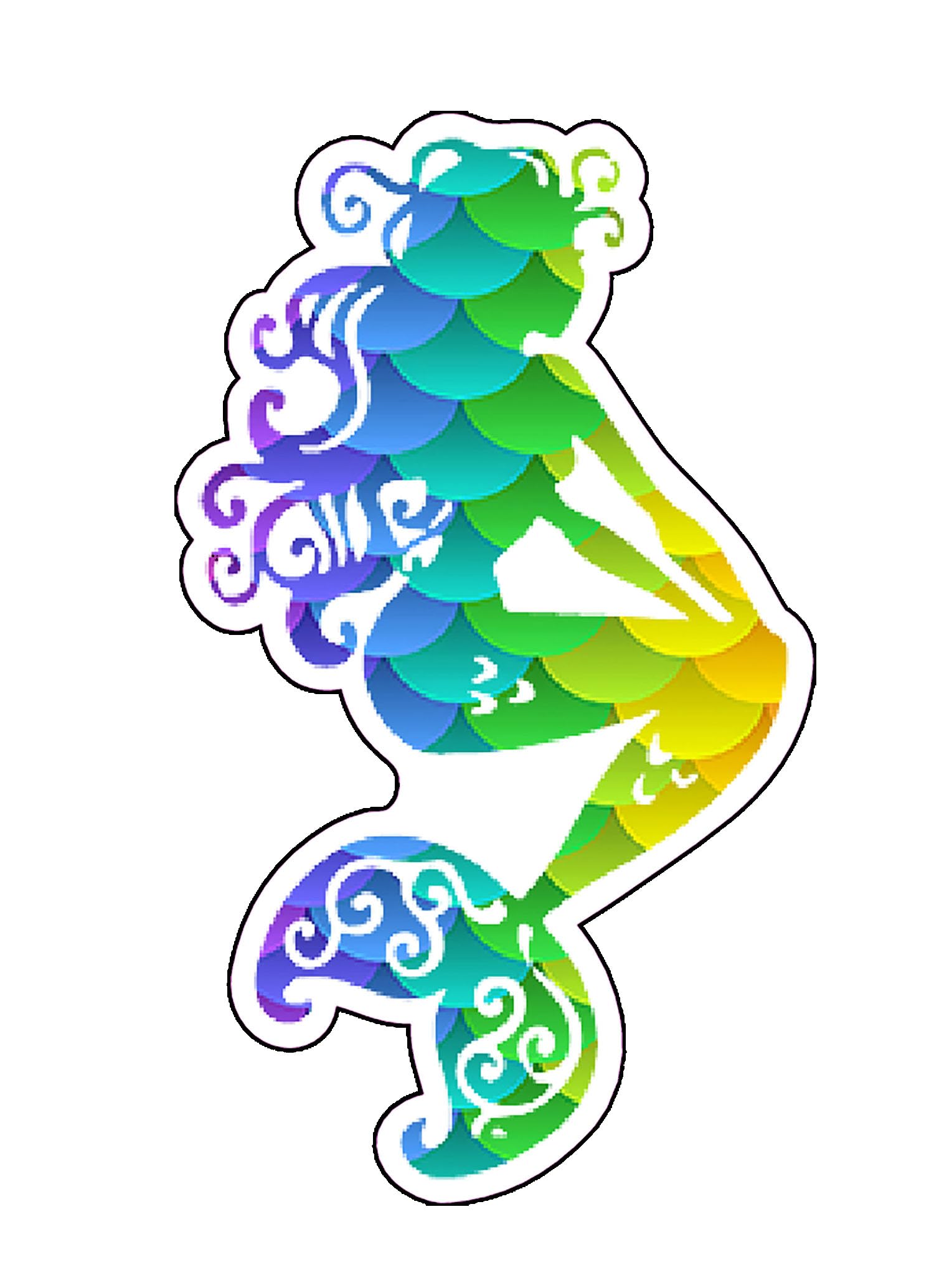 Amazon.com - WickedGoodz Scaled Mermaid Vinyl Decal - Beach Bumper ...