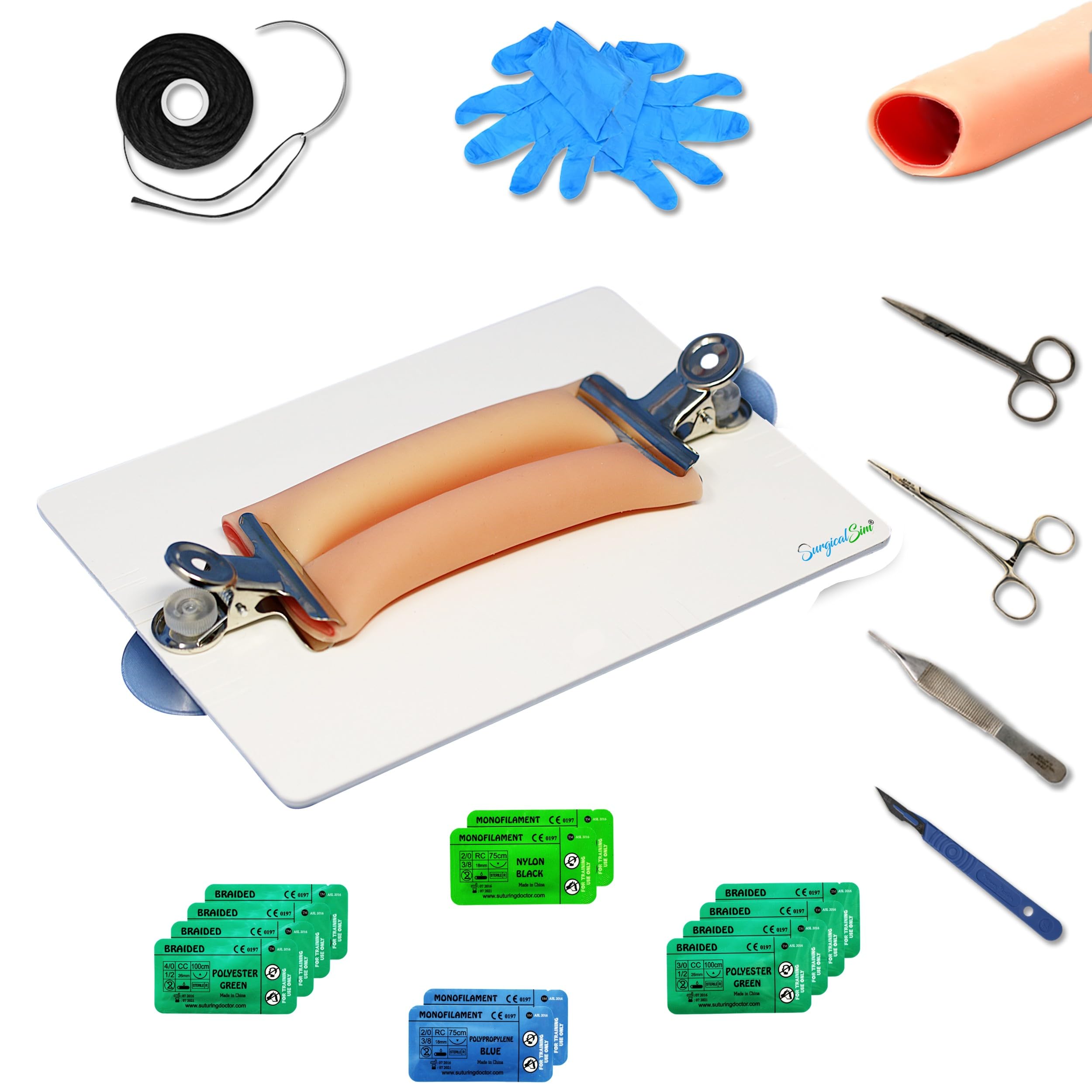 Amazon.com: SurgicalSim Bowel Anastomosis Suture Practice Kit, Side-to ...