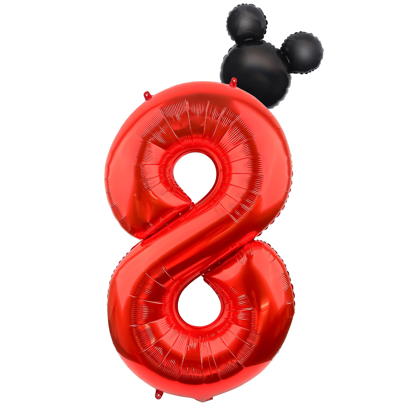 Snapklik.com : LEBERY Mouse Number 8 Balloon 40 Inch Red Number 8 ...