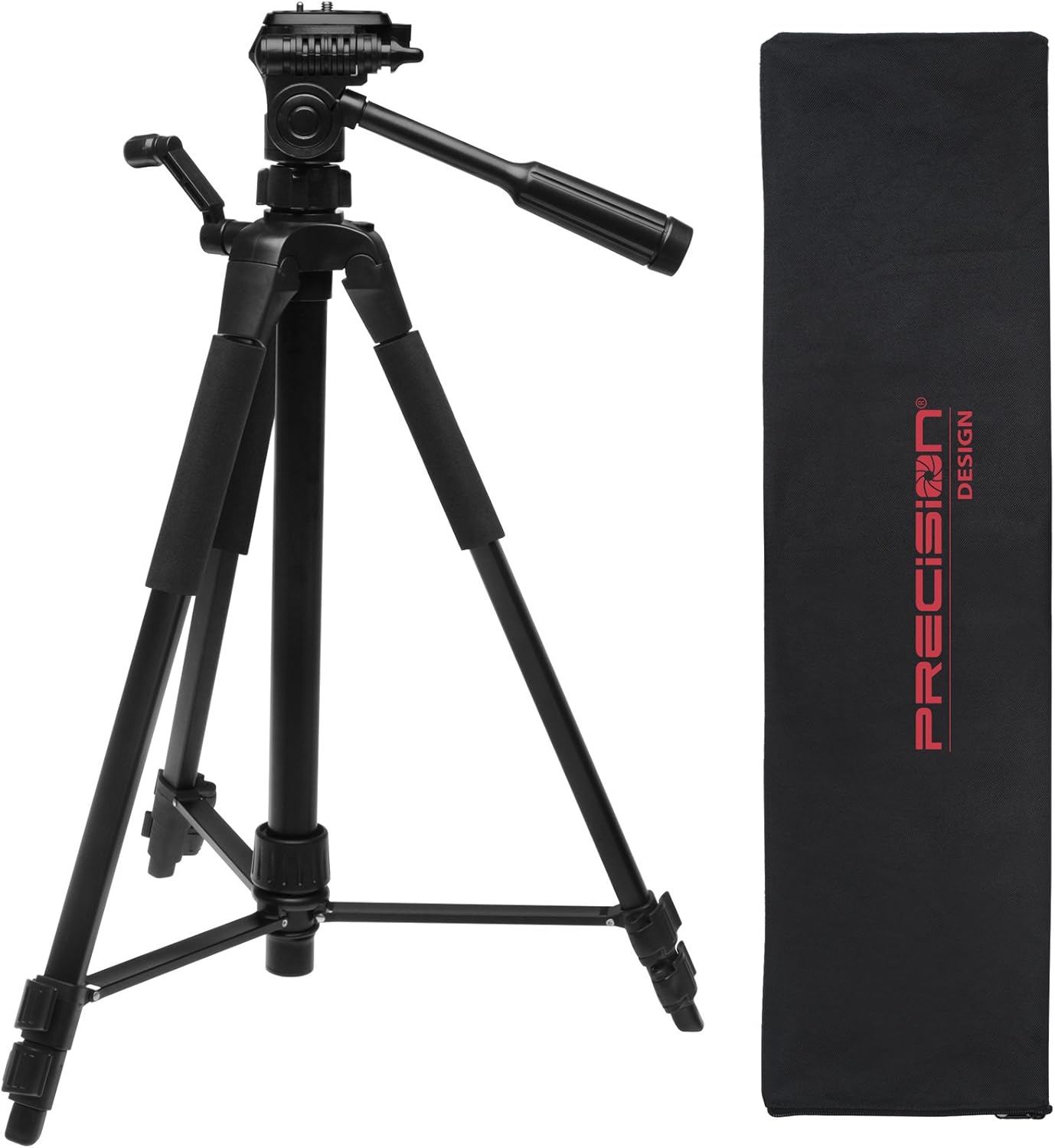 Amazon.com: Precision Design PD-58PVTR - Trípode foto/video de 58 pulgadas con estuche ...