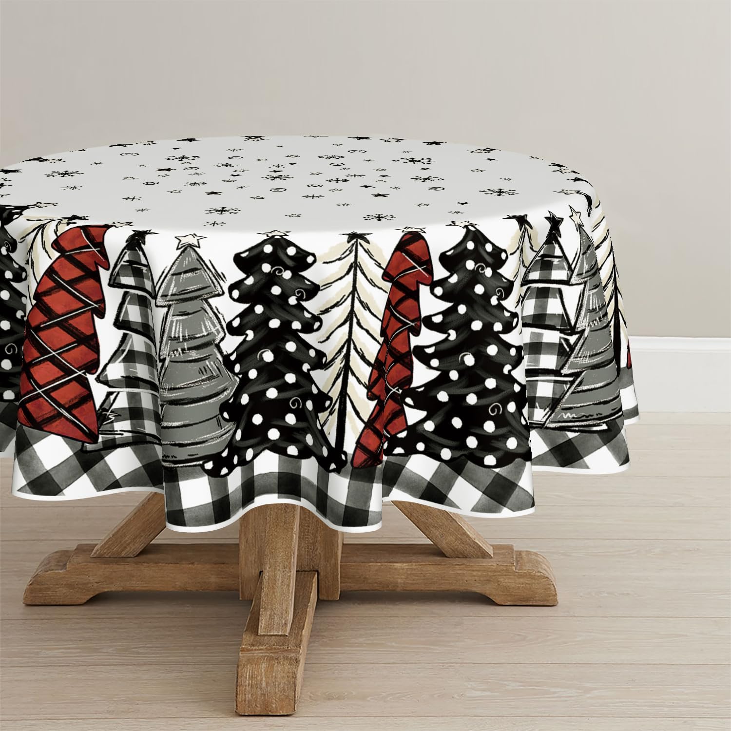 Amazon.com: A LuxeHome Red and White Modern Contemporary Polka Dot ...
