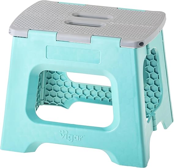 Amazon.com: Vigar Compact Step Stool Foldable, 10-1/2-inch Step Stools ...