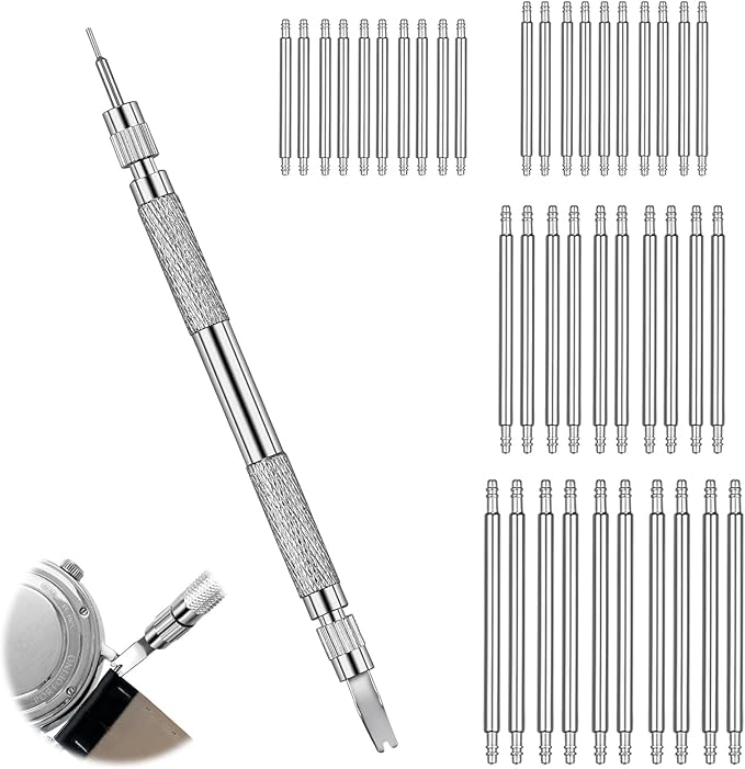 Fozuanei 41PCS Watch Pins Replacement Set, Stainless Steel Pins Glasses ...