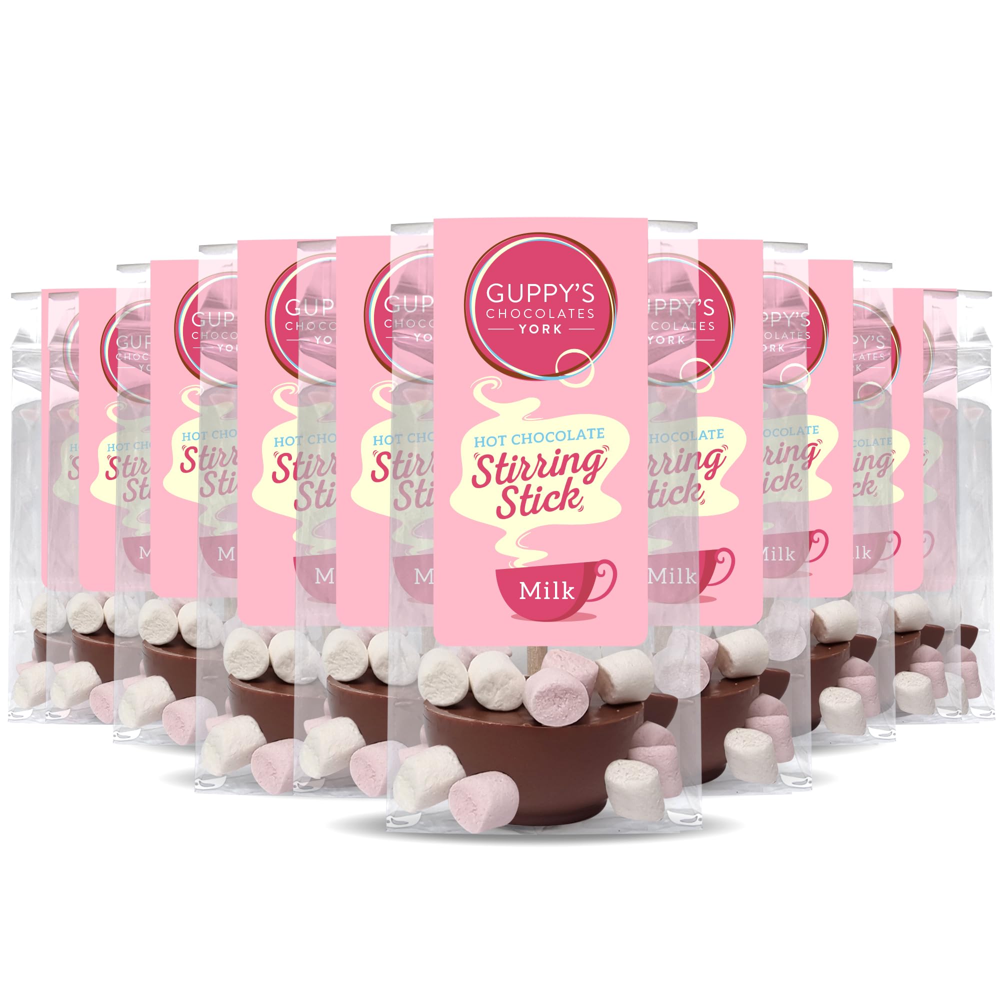 Guppy's Chocolates York | Hot Chocolate Stirrer | 32g Cup Shaped ...