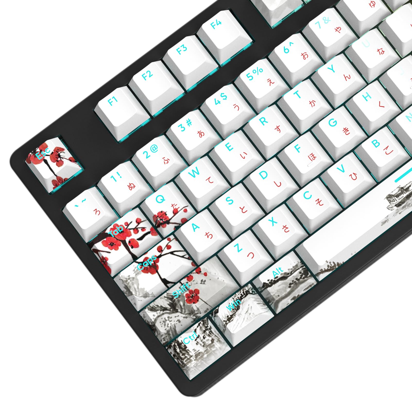 Buy MOLGRIA 129 Set Light-Go-Through Custom Keycaps, Double- PBT Cherry ...