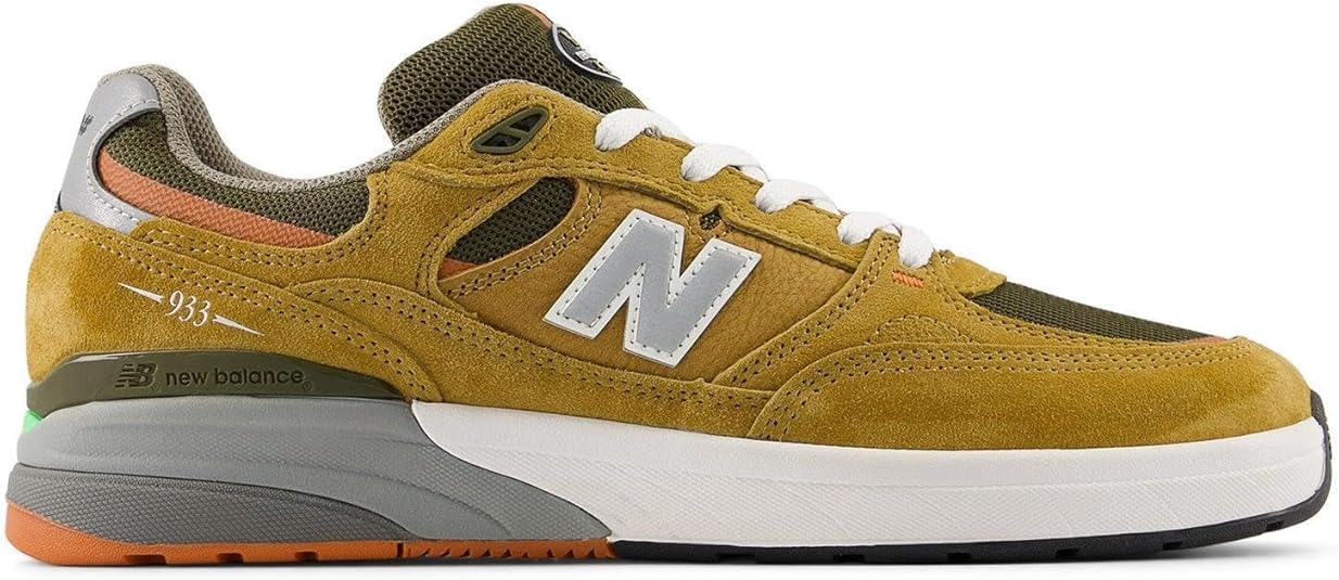 Amazon.com | New Balance Numeric Reynolds 933 - Brown/Grey Skate Shoe ...