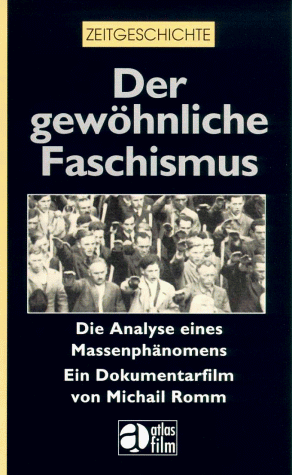 Der gewöhnliche Faschismus [Alemania] [VHS]: Amazon.es: Michail Romm ...