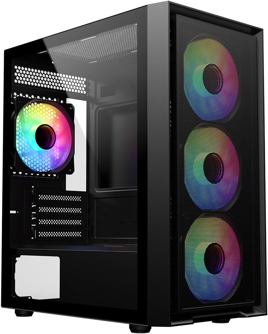 OCHW Luna RGB Ultra Fast Gaming PC Desktop Computer AMD Ryzen 5 5600G 4 ...