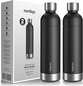 Amazon.com: Nordiqo Premium 33 oz Stainless Steel Bottle - Compatible ...
