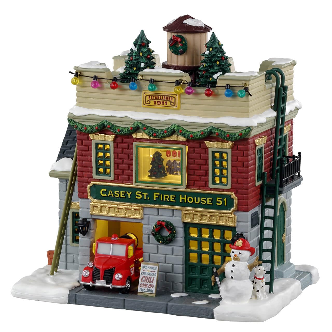 Amazon.com: Lemax Casey St. Firehouse 51#35044 : Home & Kitchen