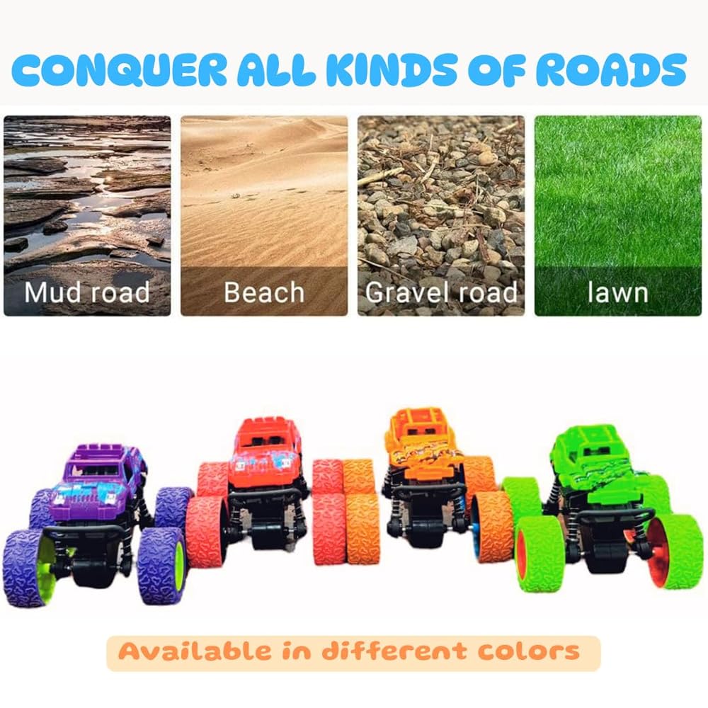 TECHNO TOYS Monster Truck Car - 360 Degree Friction Philippines | Ubuy