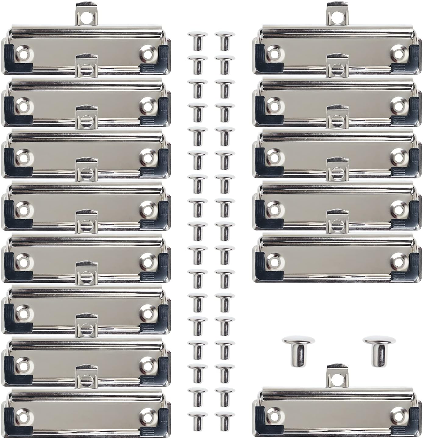 Amazon.com : wexpw Mountable Clipboard Clips, 14 Pack Metal Clipboard ...
