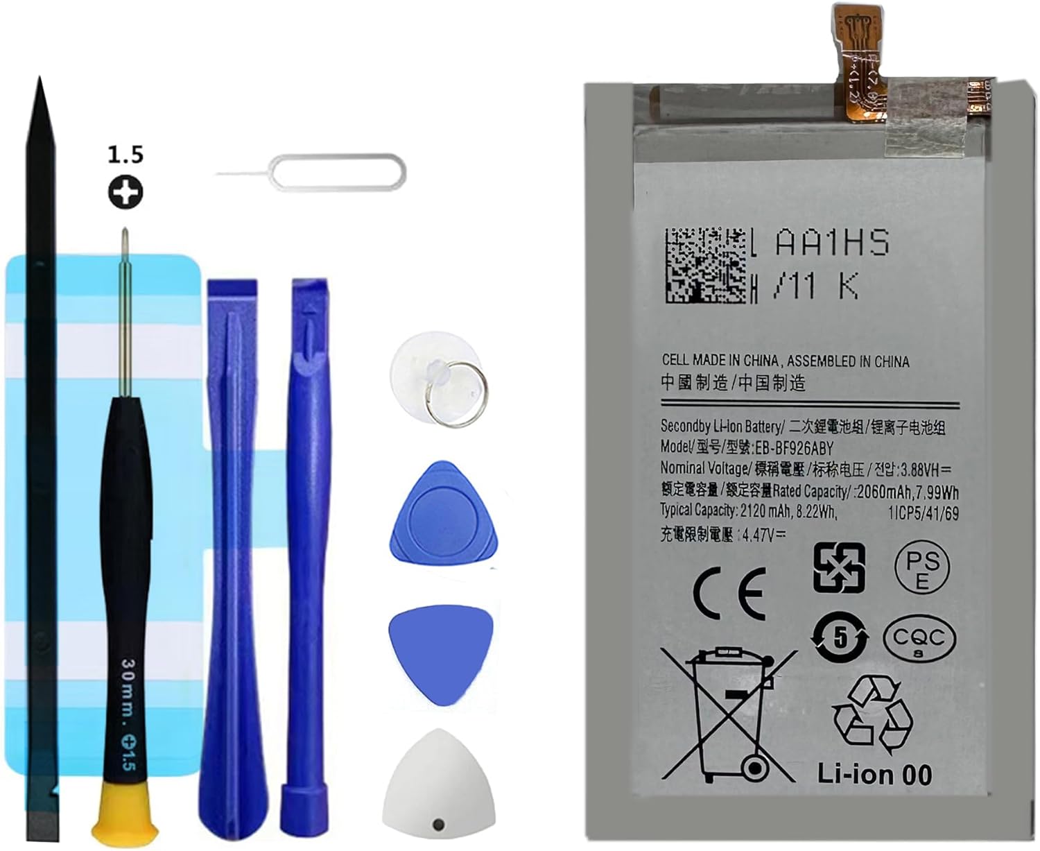 Amazon.com: Vvuilsty EB-BF926ABY Replacement Battery for Galaxy Z Fold ...