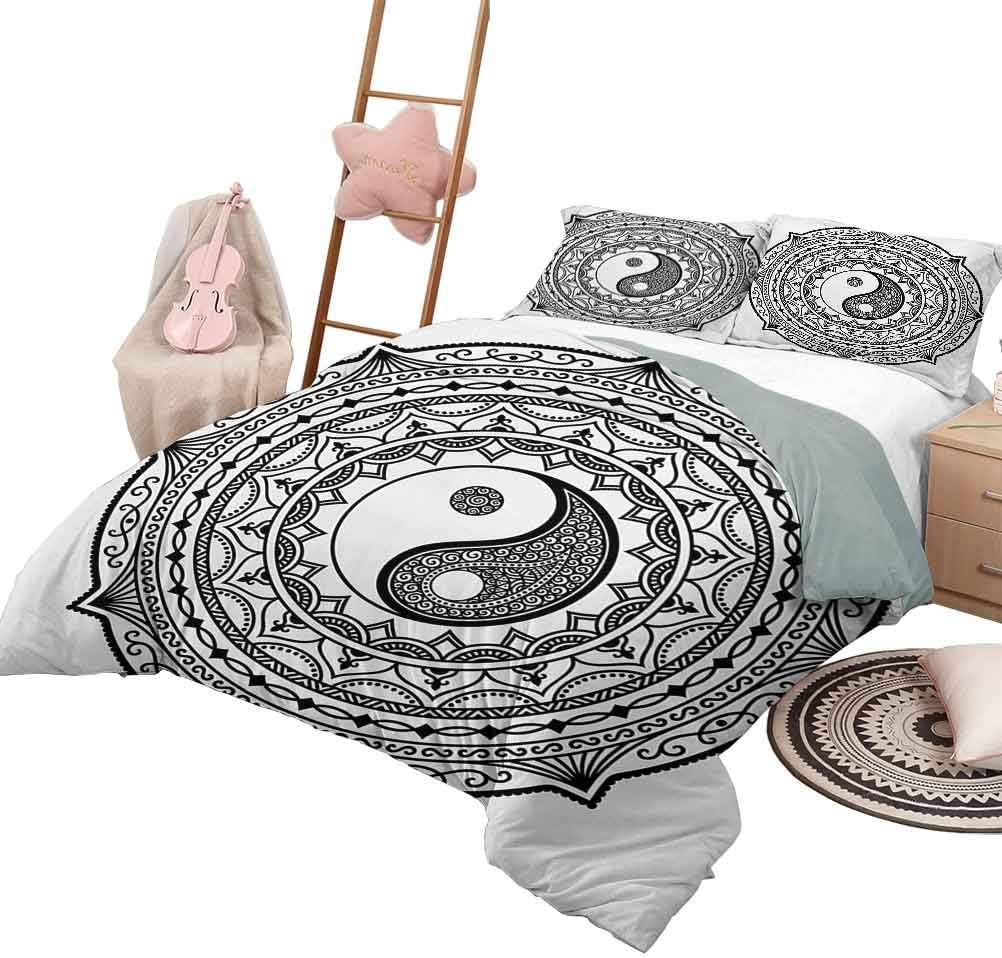 Amazon.com: Daybed Quilt Set Ying Yang for Boys and Girls Circle ...