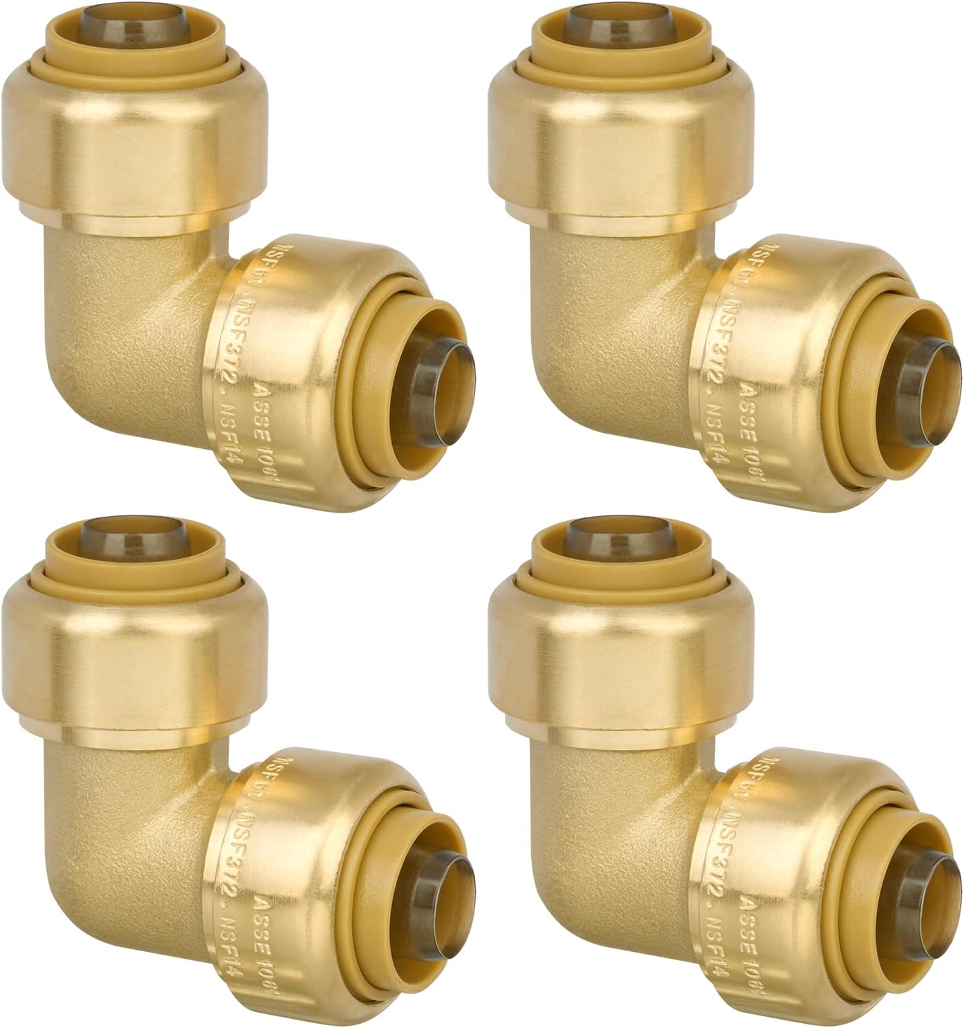 JUWO 3/4" Push to Connect 90 Degree Elbow for PEX, Copper, CPVC Pipe ...