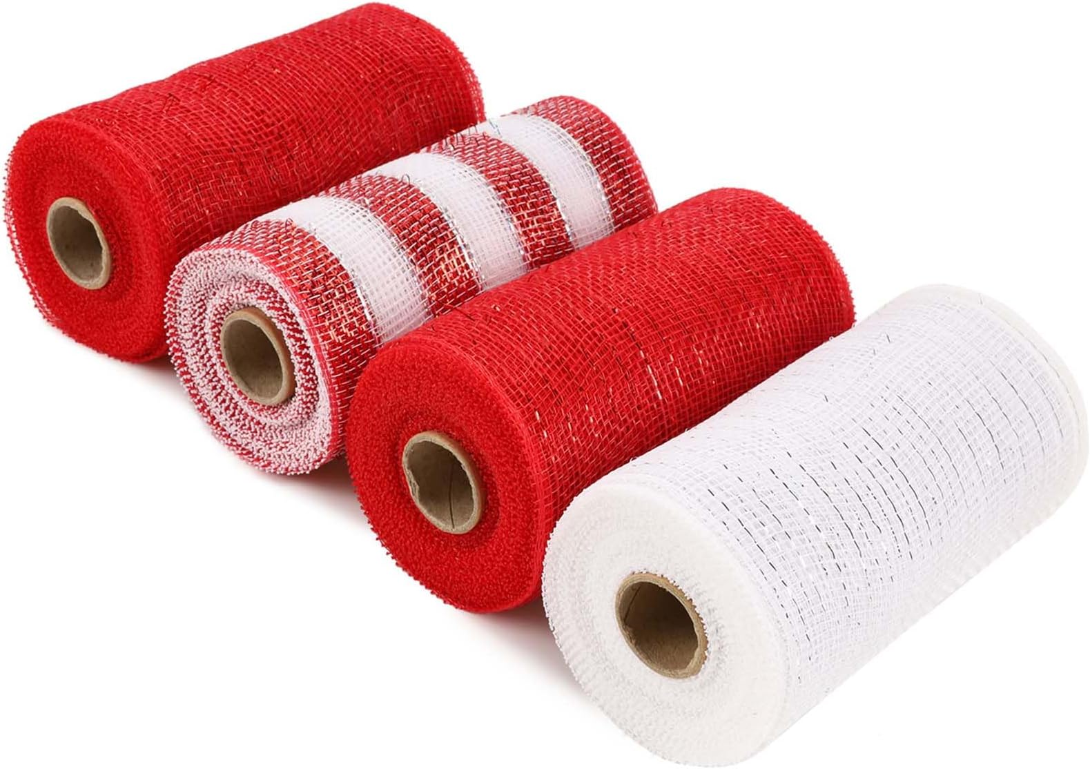 Amazon.com: 6 inch x 30 feet(10 Yards)-YYCRAFT Metallic Poly Mesh ...