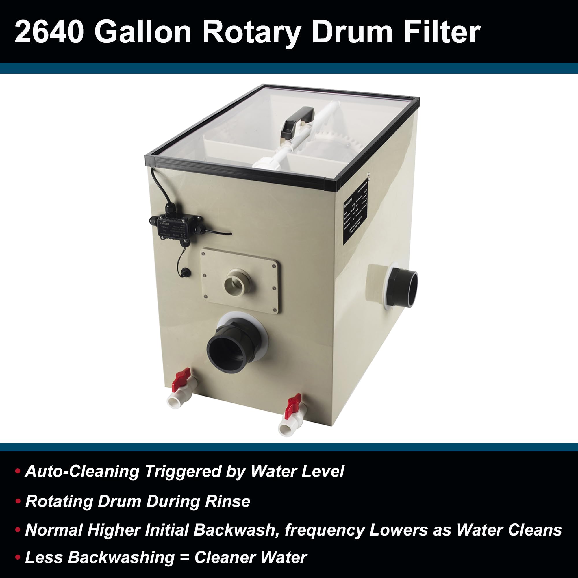 Rotary Drum Filter,RDF Fully Automatic Water Martinique