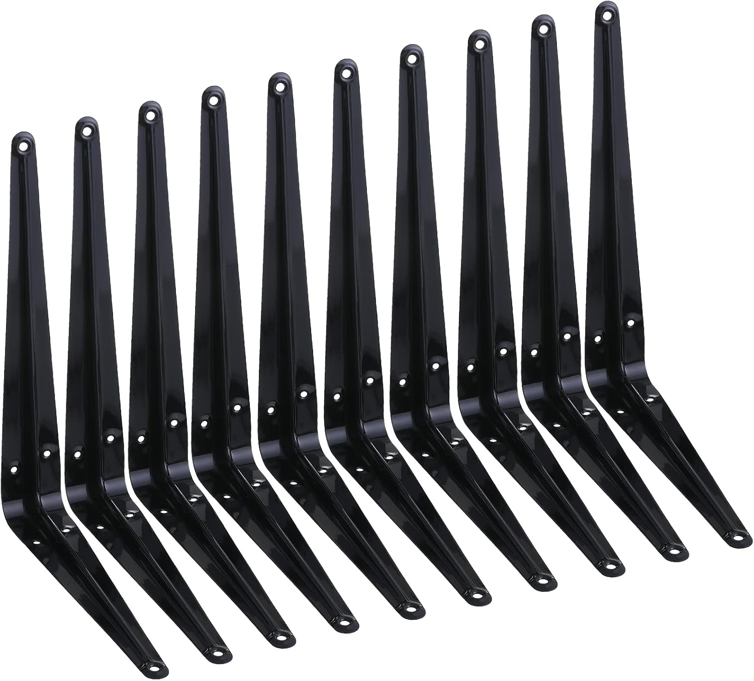Amazon.com: HEART ART 10 Pack Shelf Bracket 10 Inch ,Heavy Duty Shelf ...