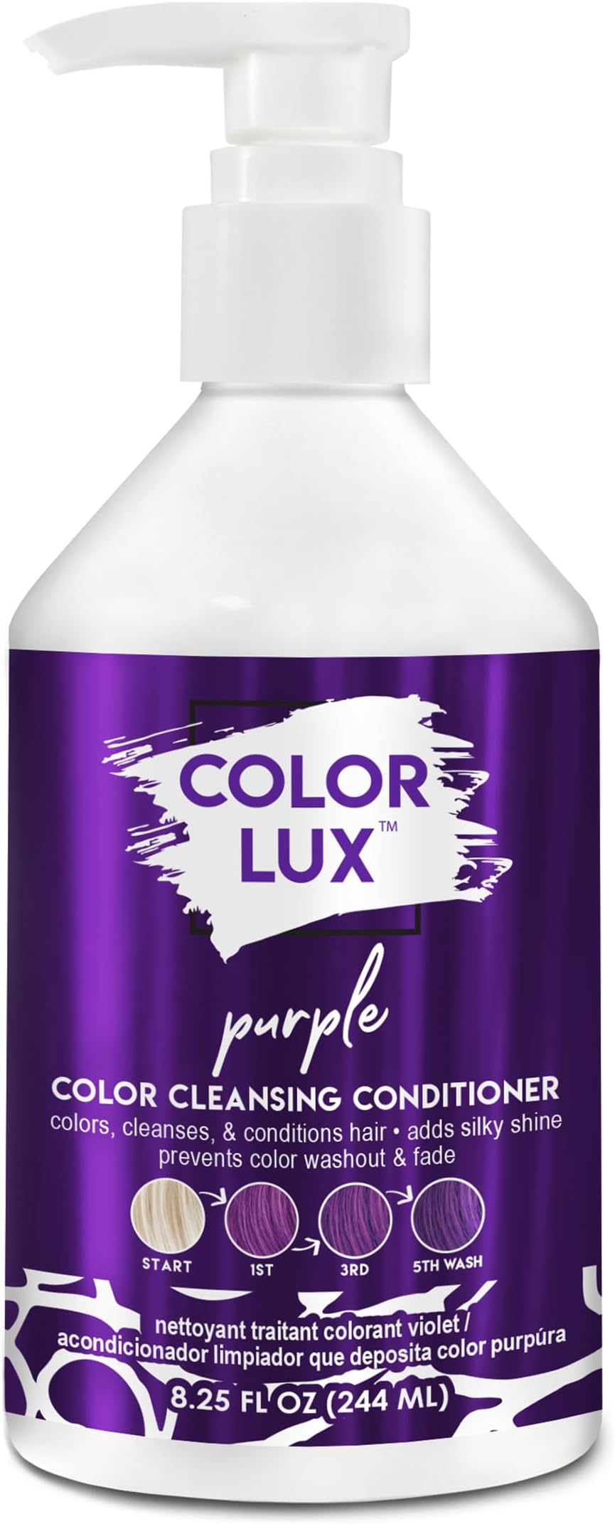 Amazon.com : Color Lux Color Cleansing Conditioner, Purple, 3-in-1 ...