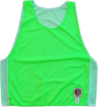 Neon Green and White Lcrosse Pinnie, Neon Green-White, 2X Large ...