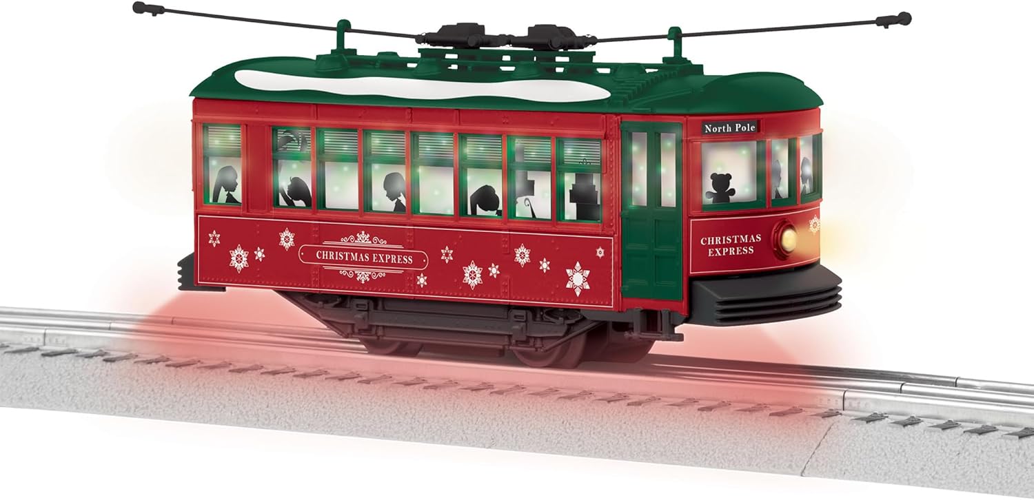 Amazon.com: Lionel Christmas Express O Gauge Model Train Trolley with ...