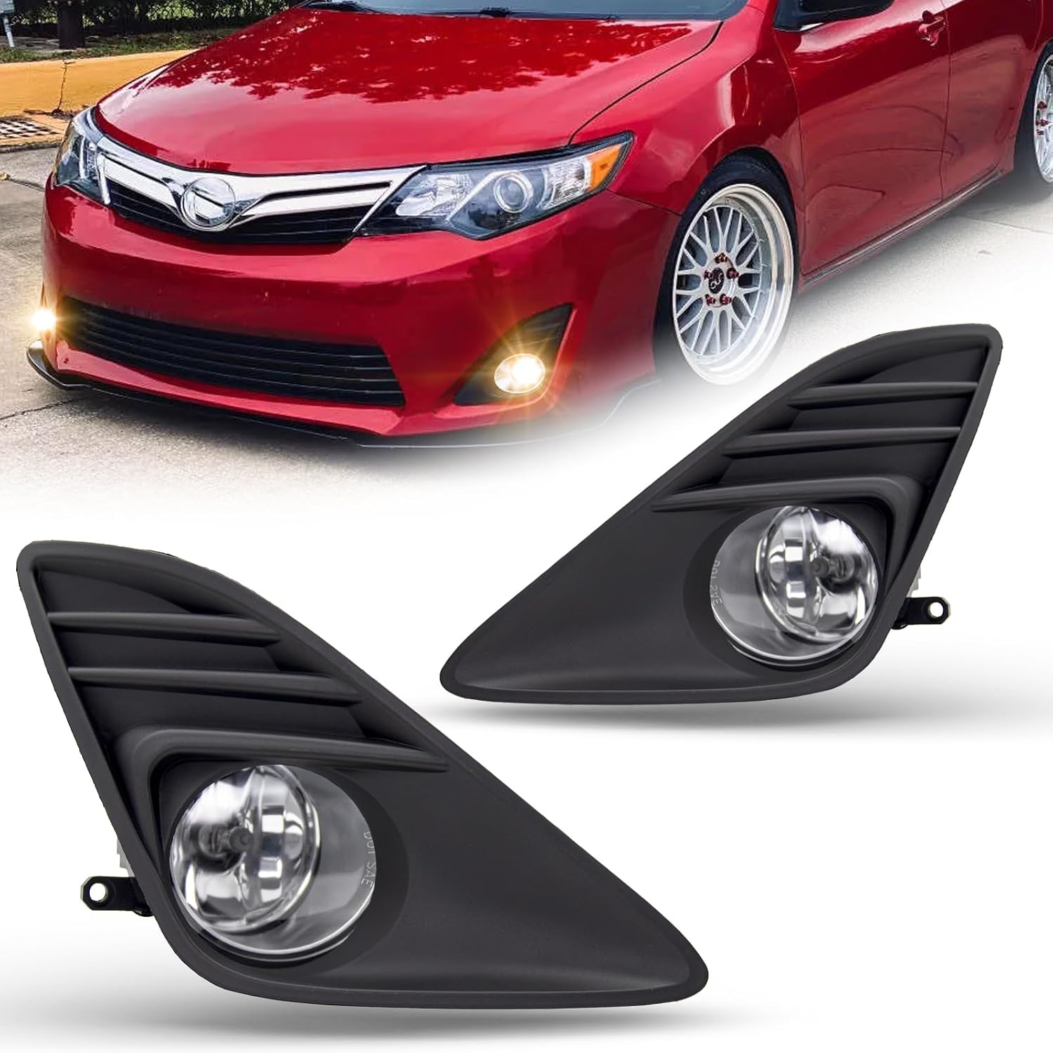 Amazon.com: TENTIONAUTO Fog Lights Lamps Assembly for 2012 2013 2014 ...