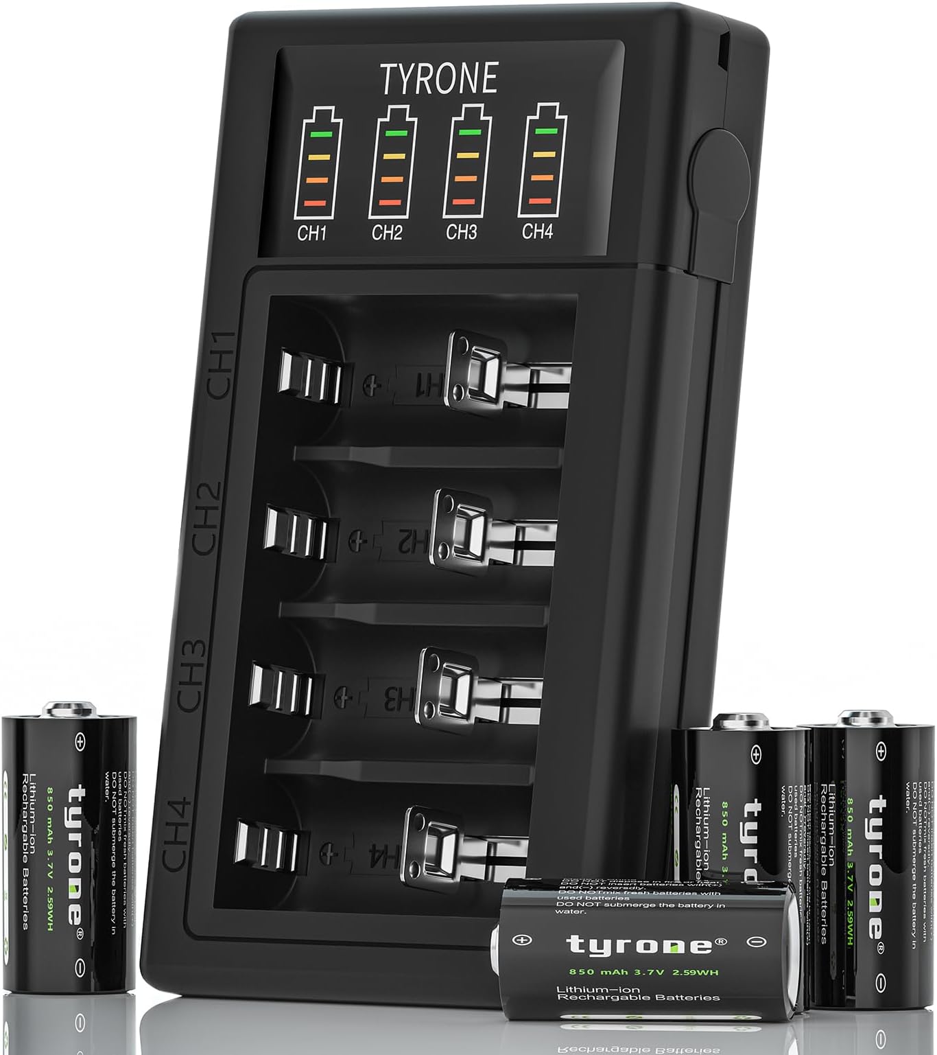 Amazon.com: Taken 8 Pack CR123A Lithium Batteries 3.7V 123 Batteries ...