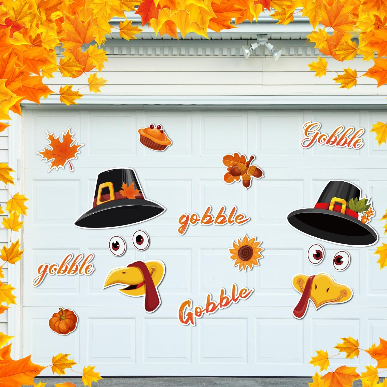 Amazon.com: 23 PCS Happy Fall Garage Door Magnets Decoration Fall Theme ...