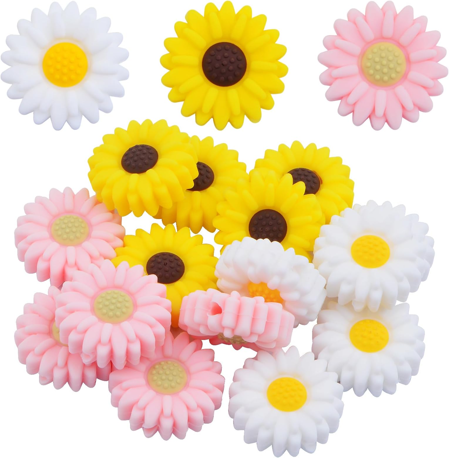 Amazon.com: Fnrtahiv 12Pcs Cartoon Silicone Beads,Cute Anime Silicone ...