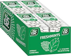Tic Tac Freshmints – 12 Pack | Breath Freshening Mints in Pocket-Sized ...