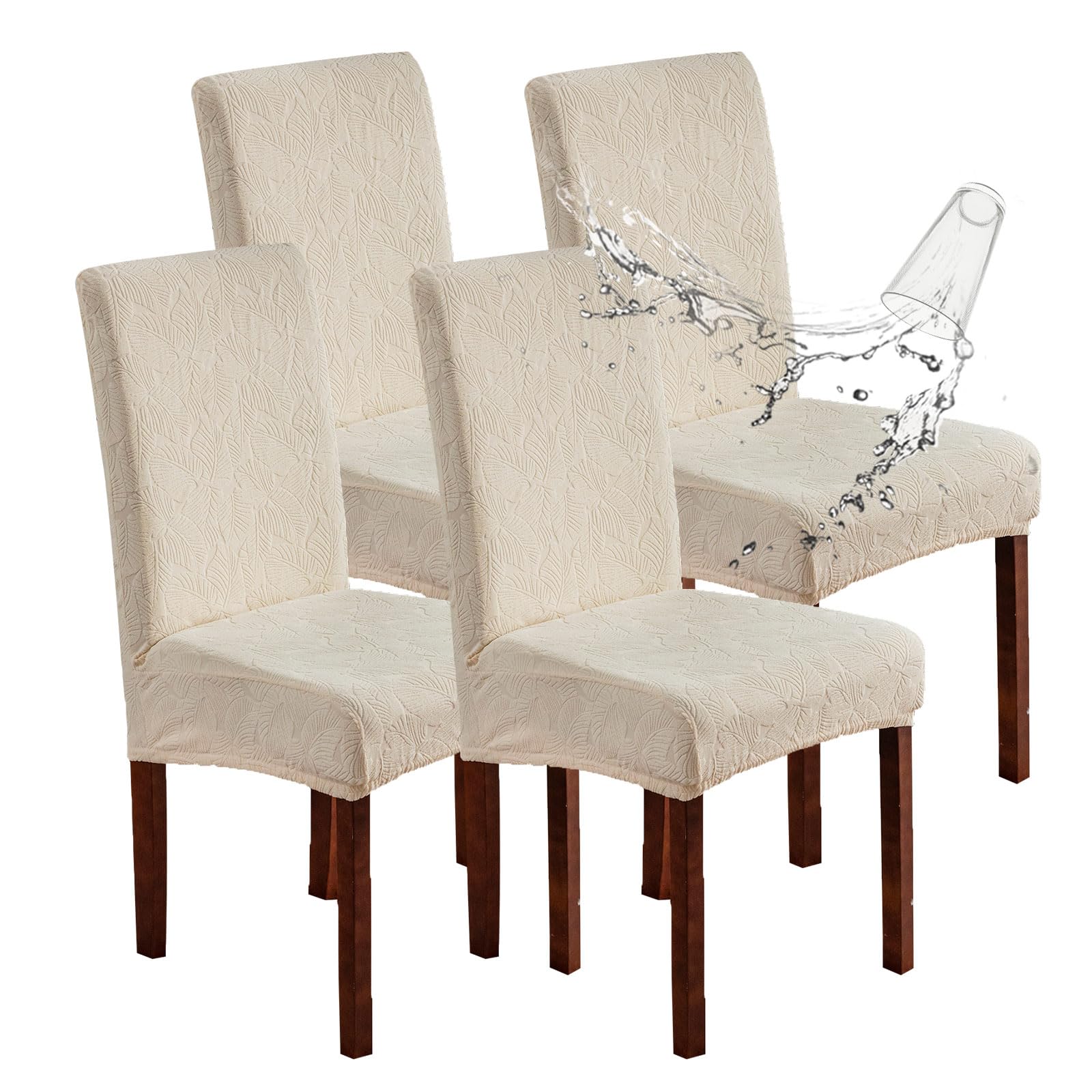 Amazon.com: YUEANG Waterproof Dining Chair Covers, Chair Covers for ...