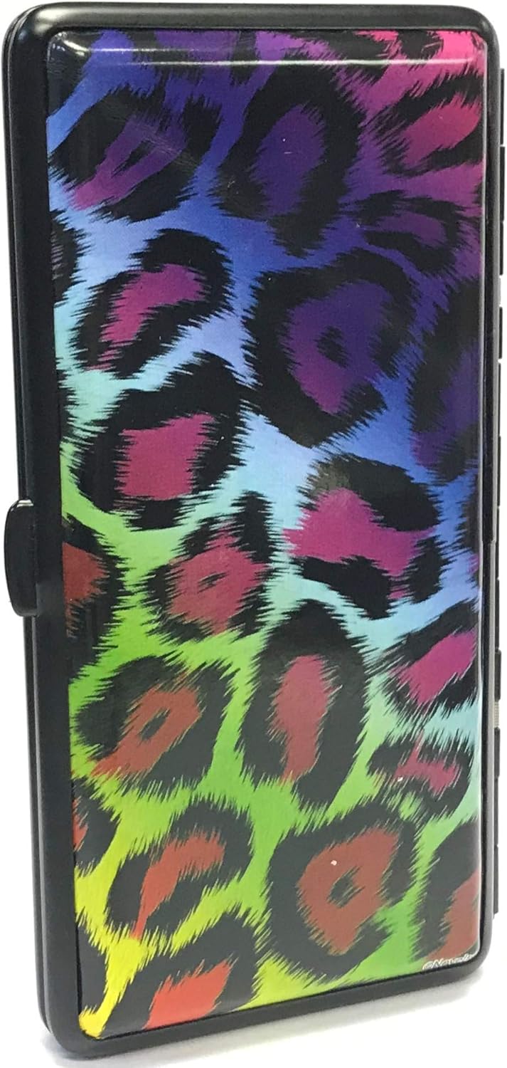 Amazon.com: Rainbow Leopard Design Metal Cigarette Case With Mirror ...