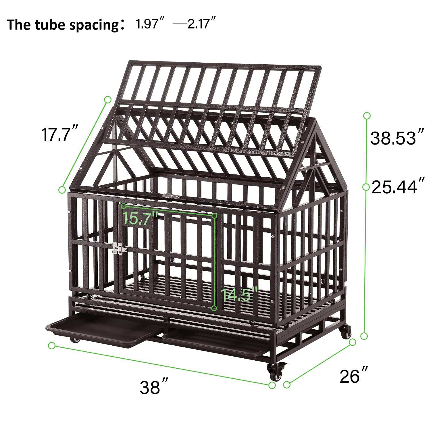 Snapklik.com : PUPZO Dog Cage Crate Kennel Heavy Duty Tear Resistant ...