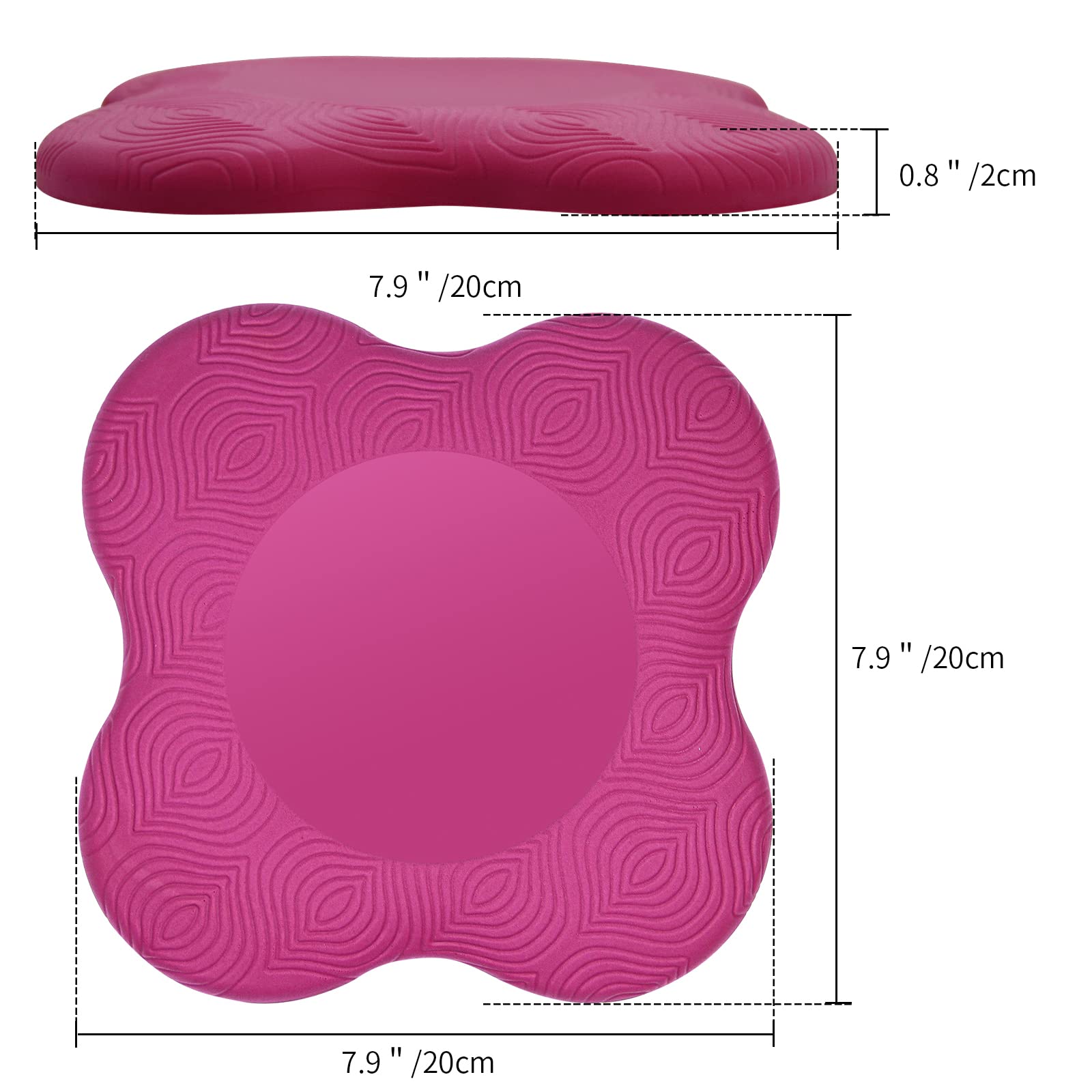 Snapklik.com : Yoga Knee Pads 2 Pack, Yoga Knee Cushion Thick, Exercise ...