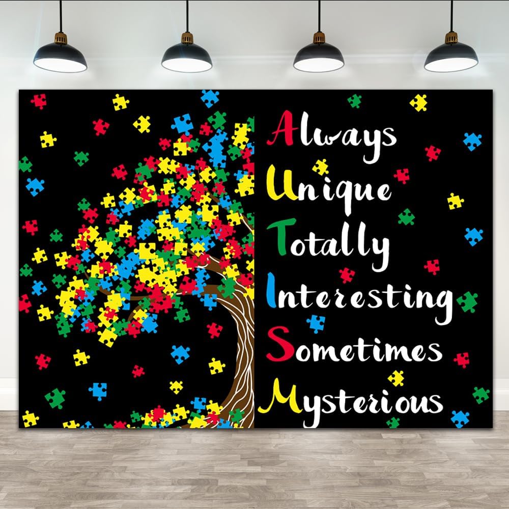 Amazon.com : Lofaris 7x5ft Autism Prevention Day Backdrop Autism ...
