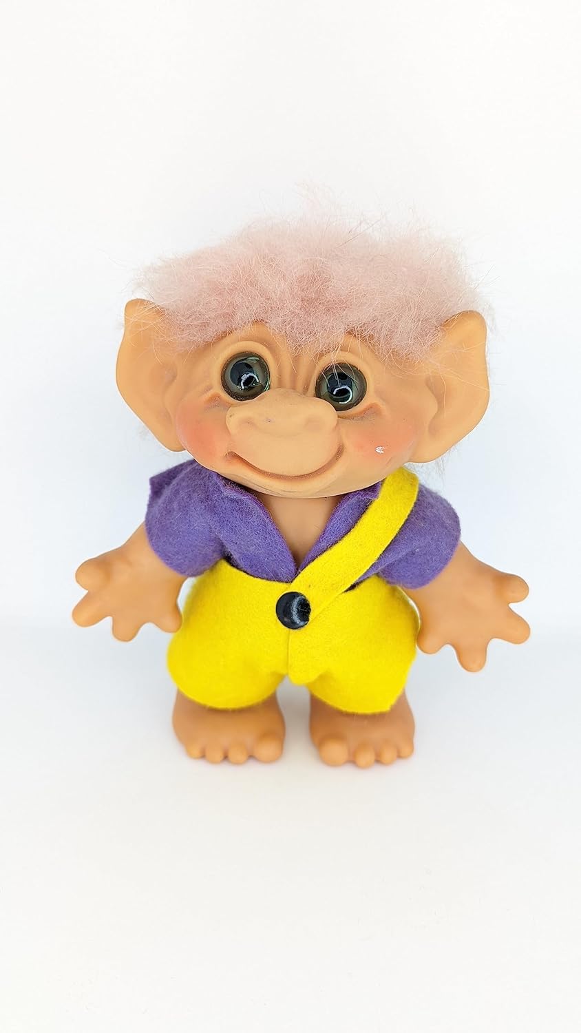 Amazon.com : Thomas Dam 9" Troll Doll Vintage 1960s Coin Piggy Bank ...