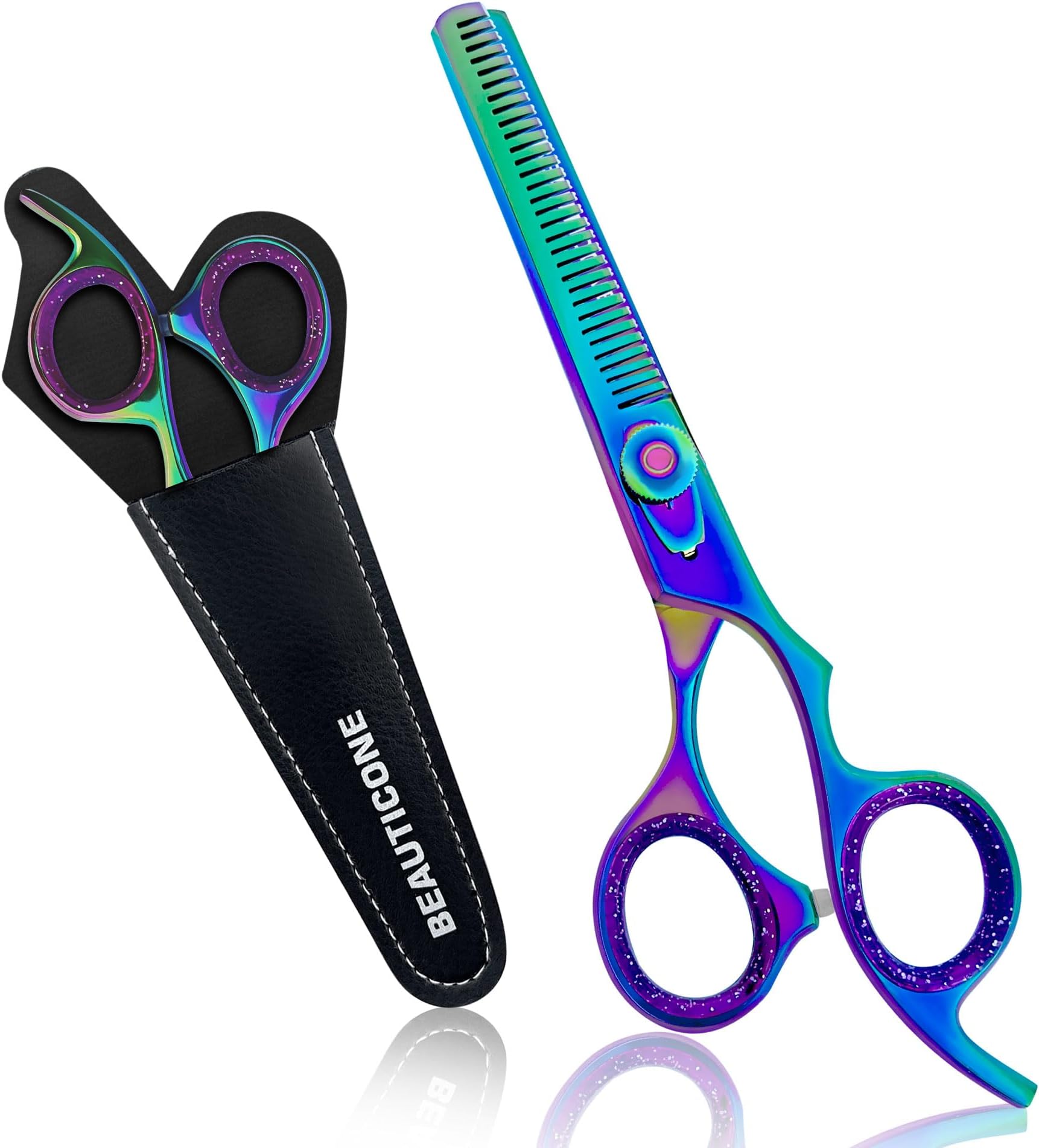 Amazon.com : COOLALA Stainless Steel Hair Cutting Scissors Thinning Shears 6.5 Inch Professional ...